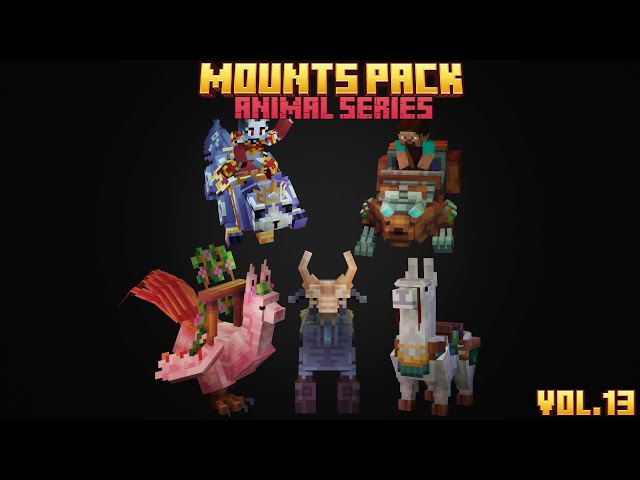 Mounts pack animal series vol.13 Minecraft Texture Pack