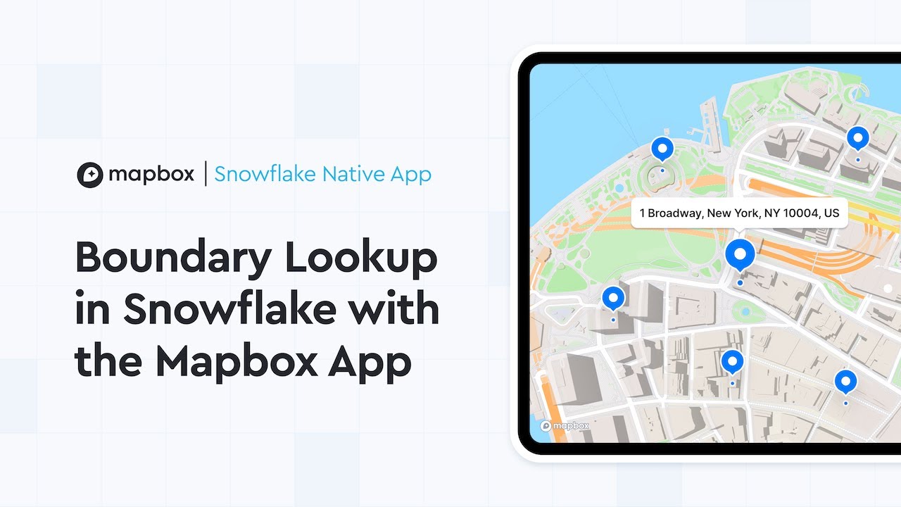 Boundary Lookup in Snowflake with the Mapbox Native App