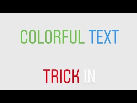 How to create colorful text in 15seconds ? | Instagram tricks by codiebuddy