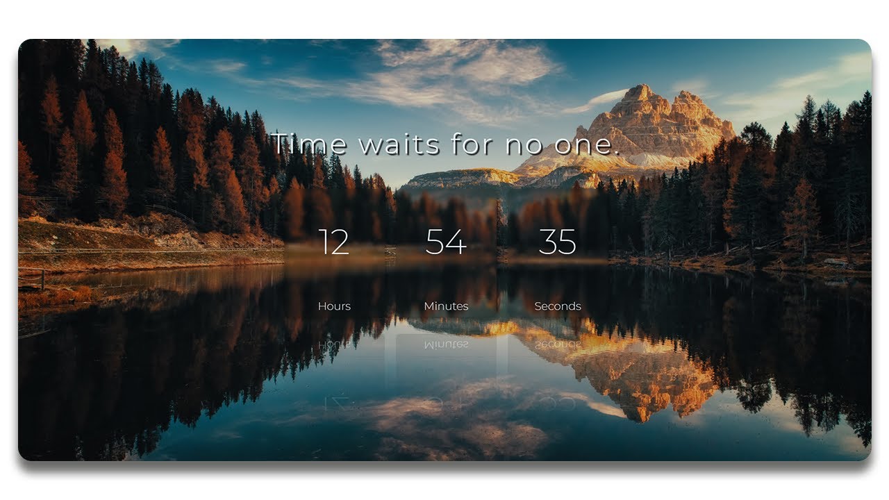 Digital Clock UI Design | HTML, CSS & Javascript Tutorial
