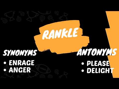 Rankle | word of the day | Add a word to your vocabulary bank | Word bank