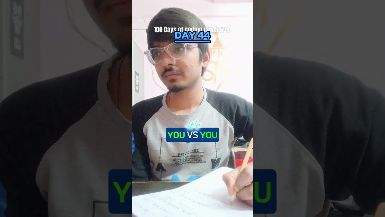 Day 44 of 100 Days of coding challenge 🧑‍💻🚀 #shorts #dsa #challenge