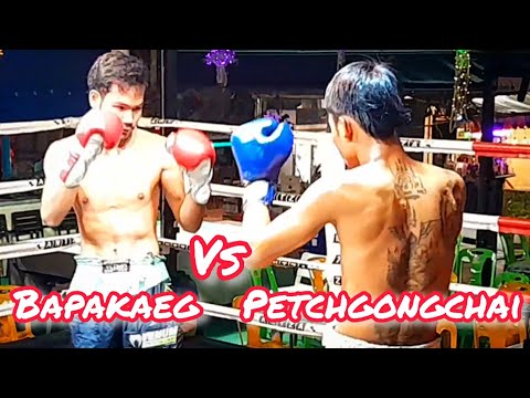 ☆KO☆ Bapakaeg Lukmuangpetch (red) Vs Petchgongchai S.Ingpa (blue), 56 kilos
