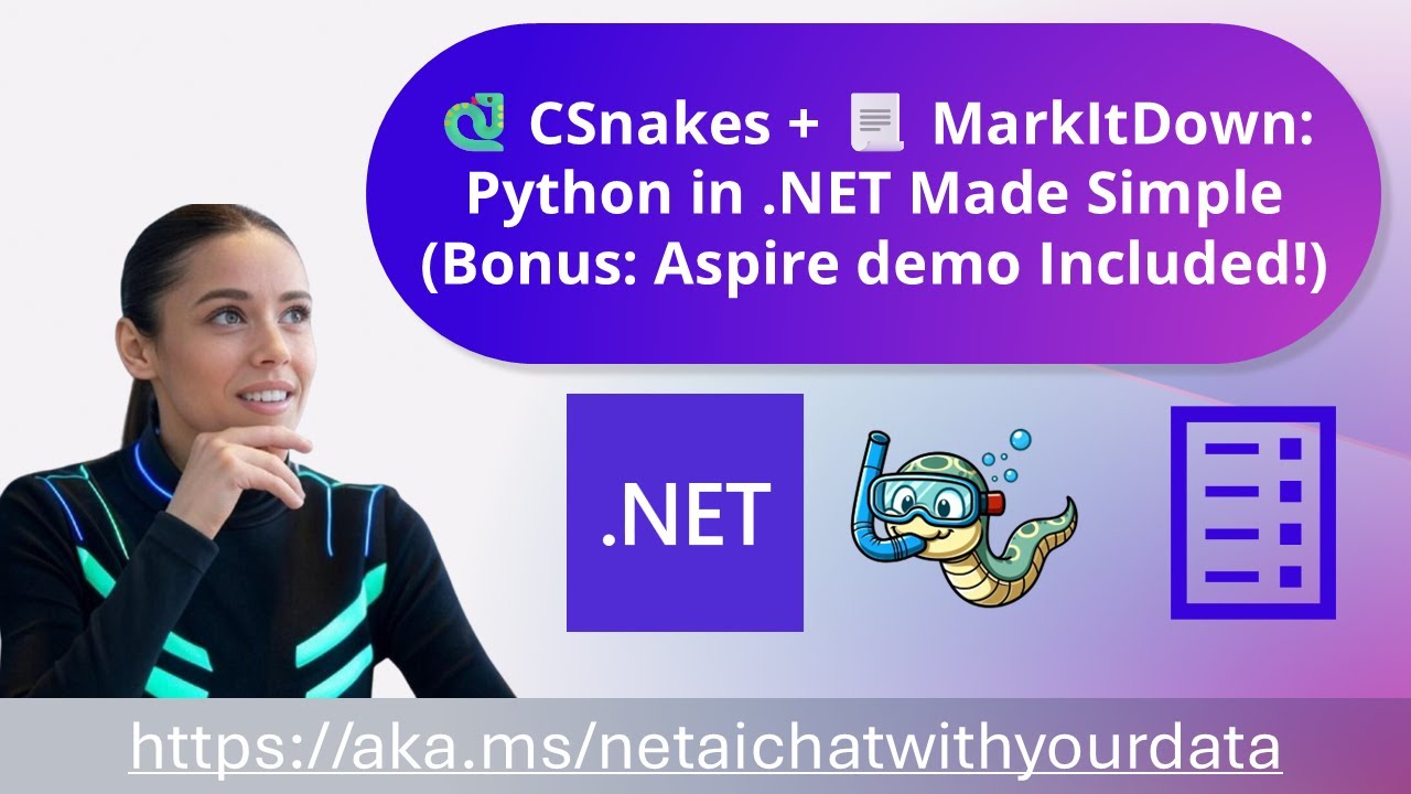 CSnakes + MarkItDown: Python in .NET Made Simple (Bonus: Aspire demo Included!)