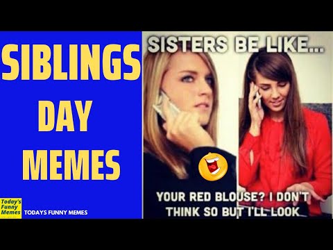 Todays Funny Memes - Siblings day meme (National Siblings Day)