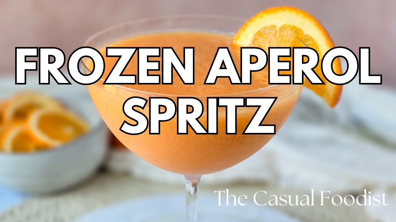 Frozen Aperol Spritz - Delicious and Refreshing Frozen Cocktail for Summer!