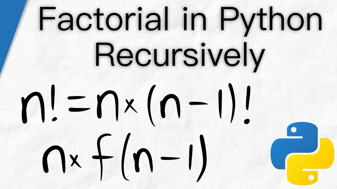 Recursive Factorial Program Tutorial | Python for Math
