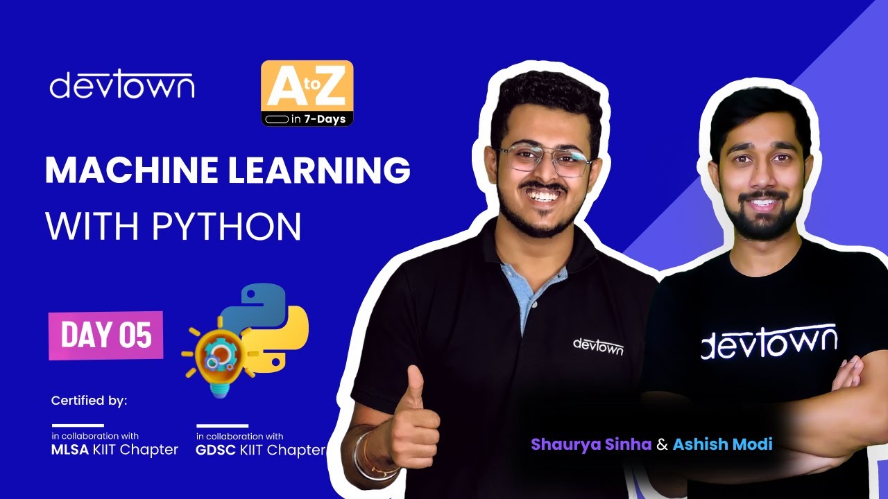 [Premiere] DAY 05 | Machine Learning with Python | COMPLETE in 7 - DAYS