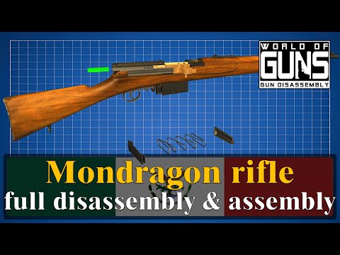 Mondragon rifle: full disassembly & assembly