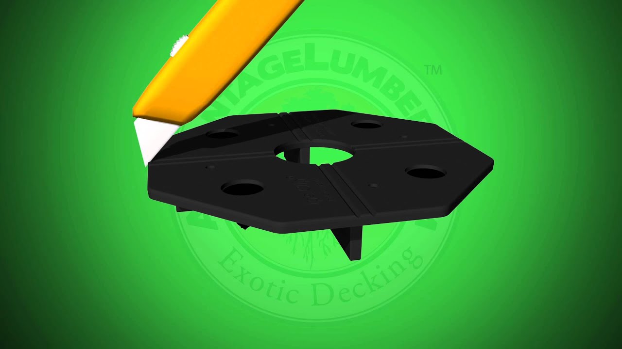 DeckWise™ Black Deck Tile Connectors