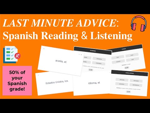 LAST MINUTE ADVICE: GCSE Spanish Reading & Listening (2023 Edition)