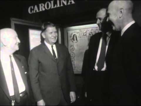 Gov. Sanford and others view the Carolina Charter, October 1963 [DVD.74/MPF.118]