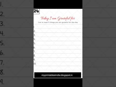 free gratitude journal printables
