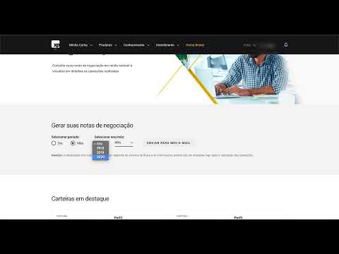 XPI - Como enviar notas de corretagem por e-mail (SINACOR / B3)