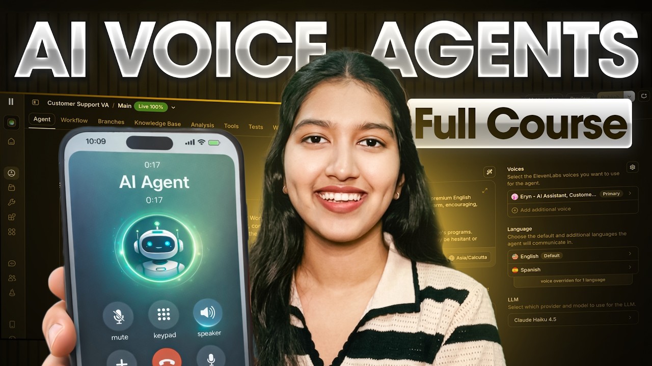 Build AI Voice Agents for Business: Full Course (2+ Hours)