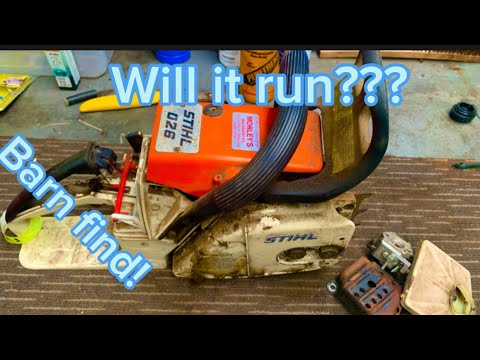 Vintage stihl 026 pro chainsaw build! Job lot-barn find! Full original genuine restoration project!