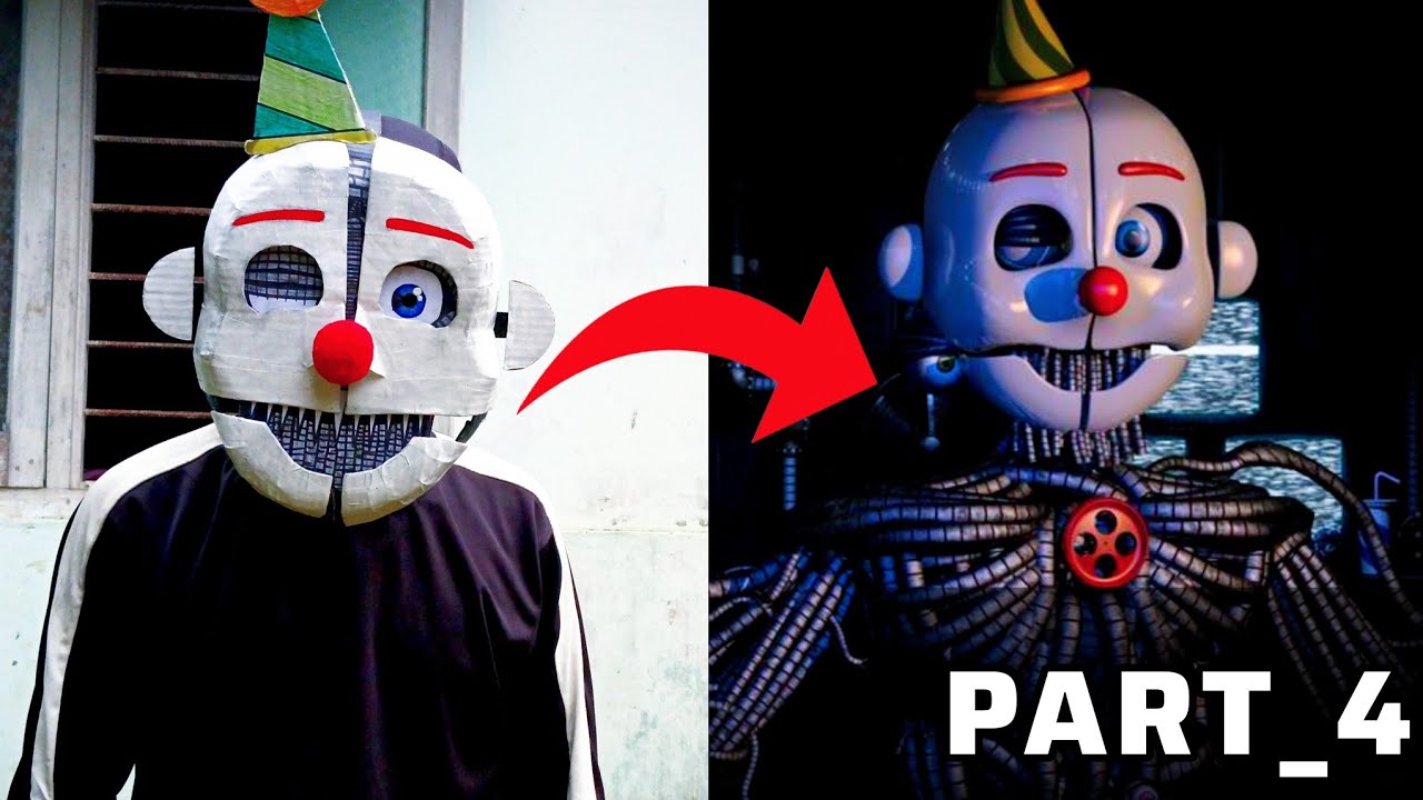 How To Make Ennard Mask With Cardboard ( FINAL PART_4 ) FNAF