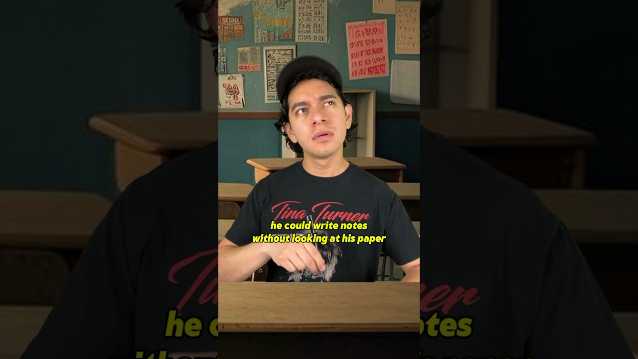 Taking notes without looking at paper…