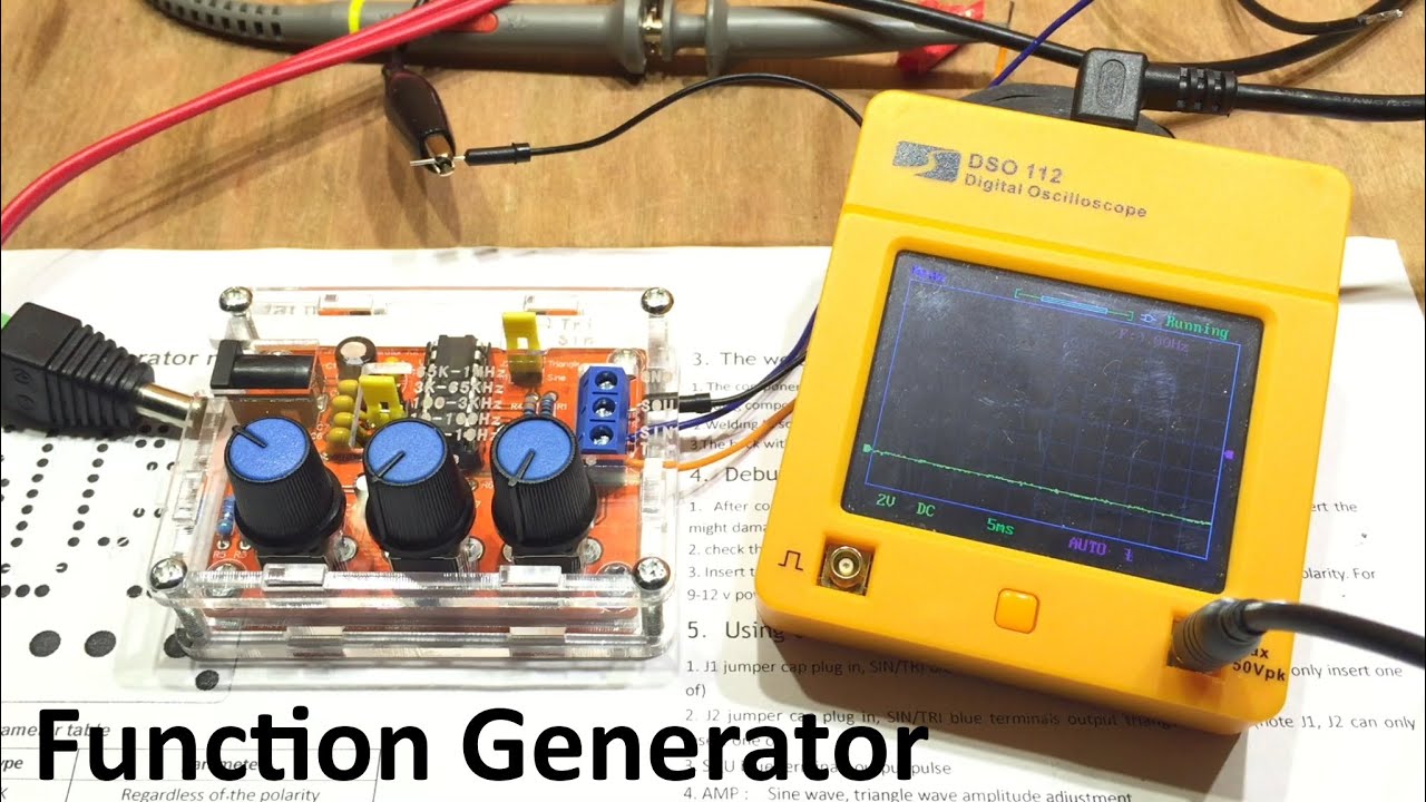 Playing with Function Generators & the JYETech Oscilloscope