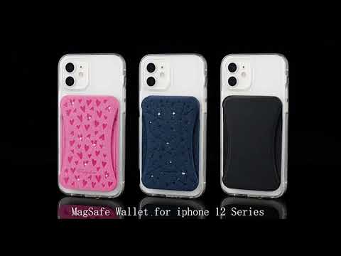 KINGXBAR Card Slots Wallet Design Magnetic Kickstand Phone Stand Holder for iPhone 12 Series