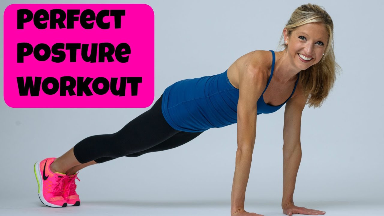 Perfect Posture Workout Video. Effective 8 minute corrective exercise routine to help stand tall.