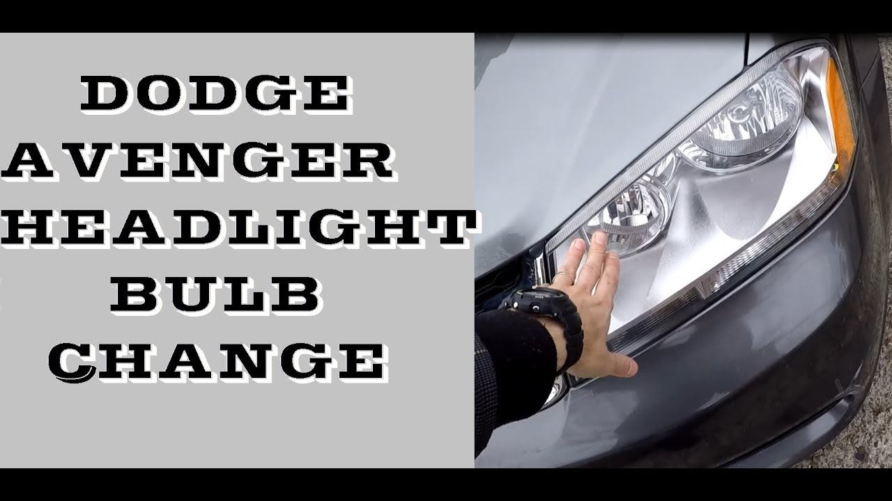 How to replace change Headlight bulbs in Dodge Avenger