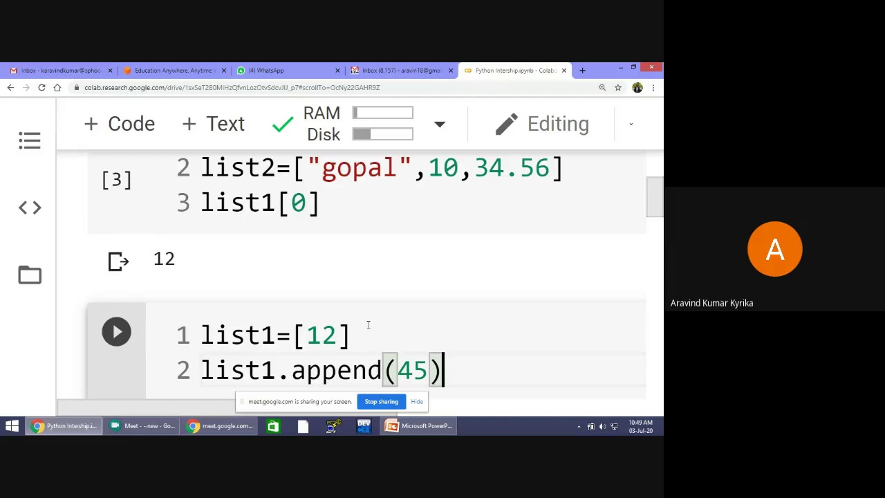 Python Internship Class 2