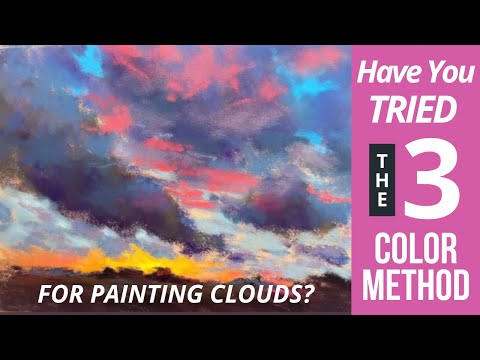 Have You Tried the 3 COLOR Method for Painting Clouds? - Soft Pastel Tutorial