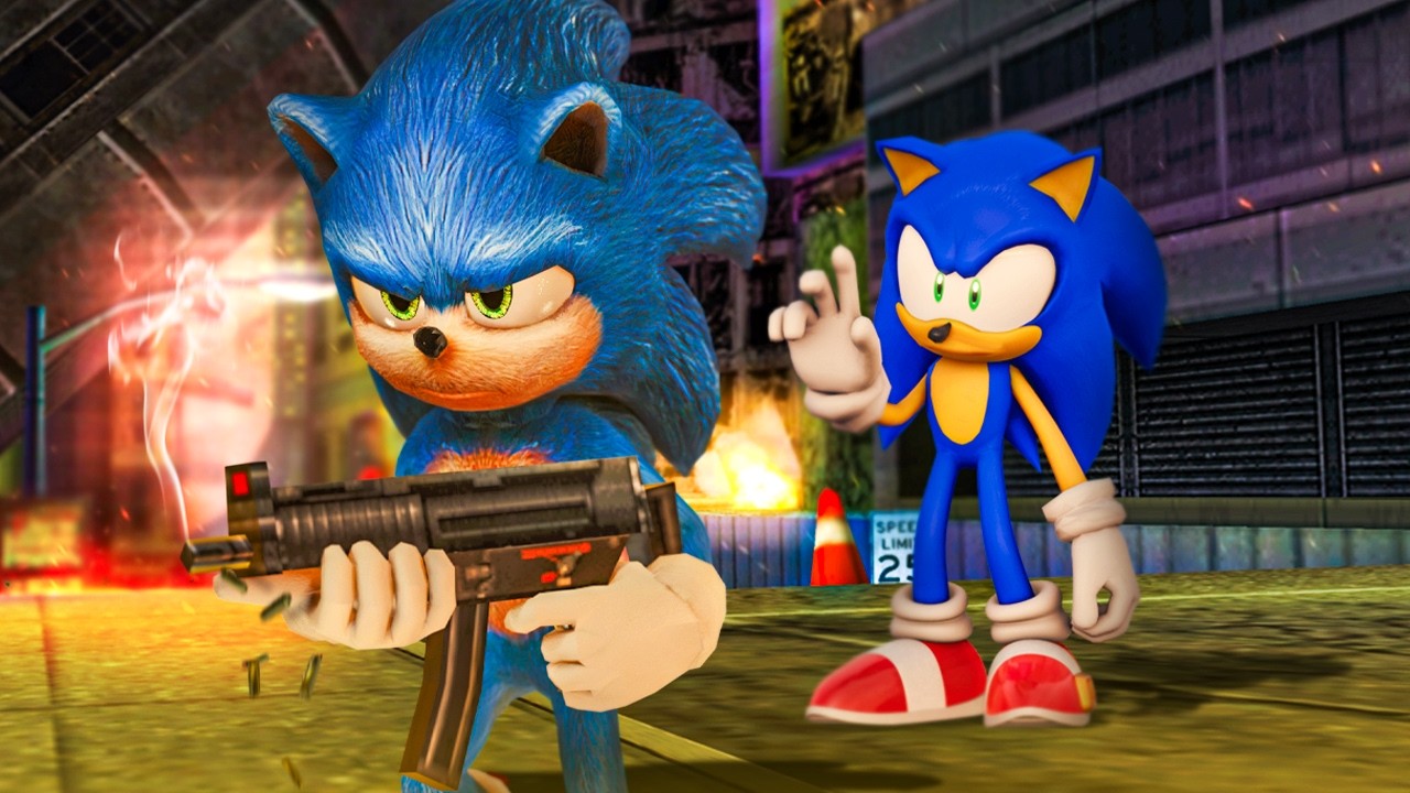 Playable Movie Sonic in Shadow the Hedgehog (2005)
