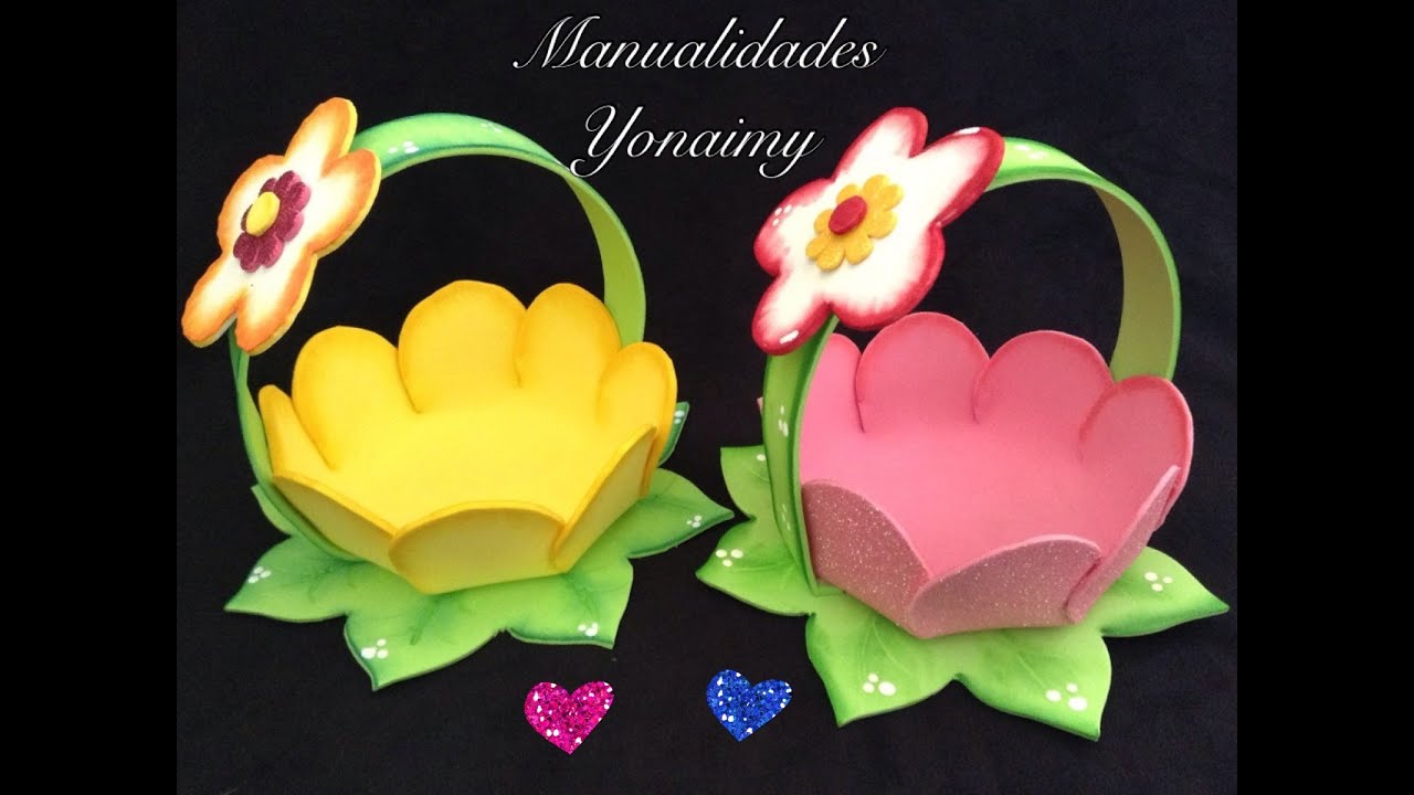 BASKET MADE OF FOAMY OR EVA RUBBER IDEAL FOR SWEETS.