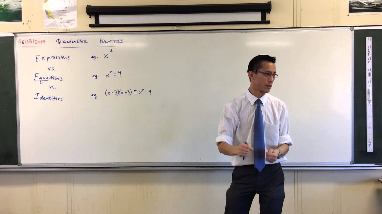 Expressions vs. Equations vs. Identities
