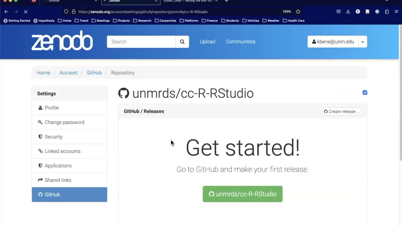 2023 02 Zenodo Github Integration Demo