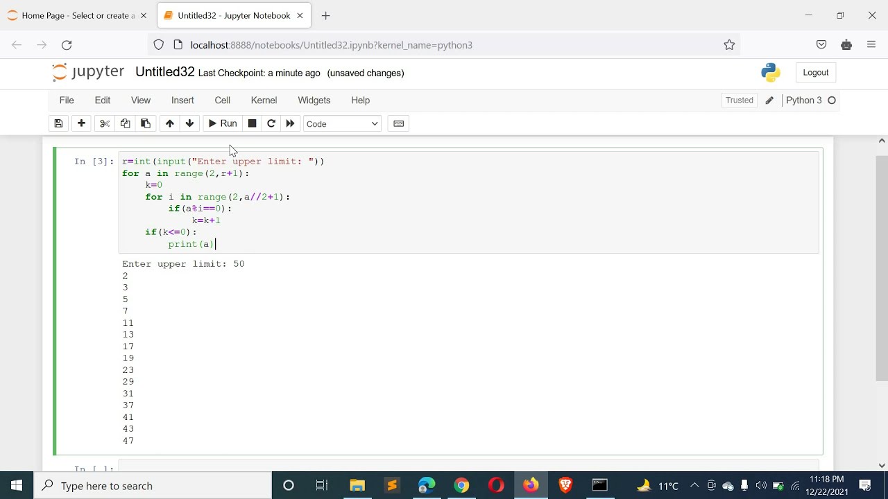 Python Program to Print all the Prime Numbers within a Given Range