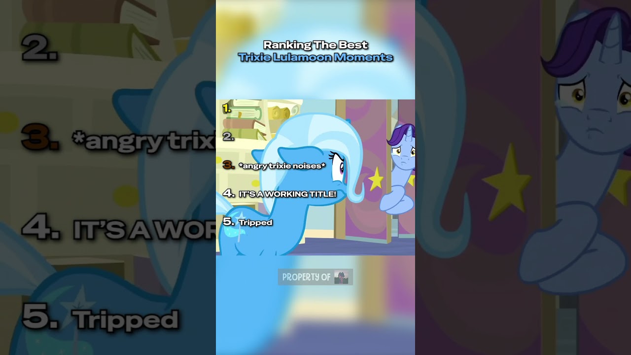 Ranking MLP Trixie Funny Moments! #ranking #mylittlepony #shorts
