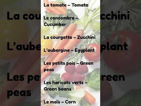 🥕 Common Vegetables in French 🇫🇷 | Learn French Fast! 🥦 #shorts #learnfrench #french