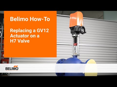 How to replace a GV12 actuator on an H7 valve