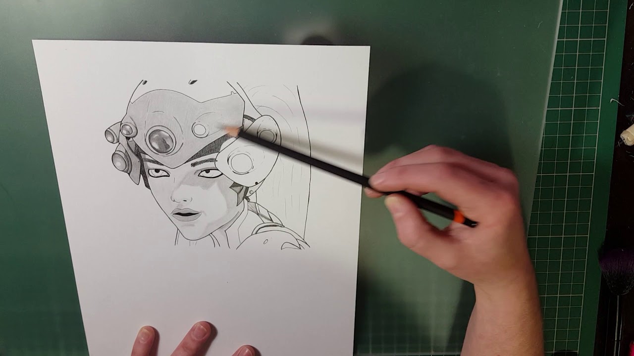 Widowmaker - Overwatch Time Lapse Fan Art