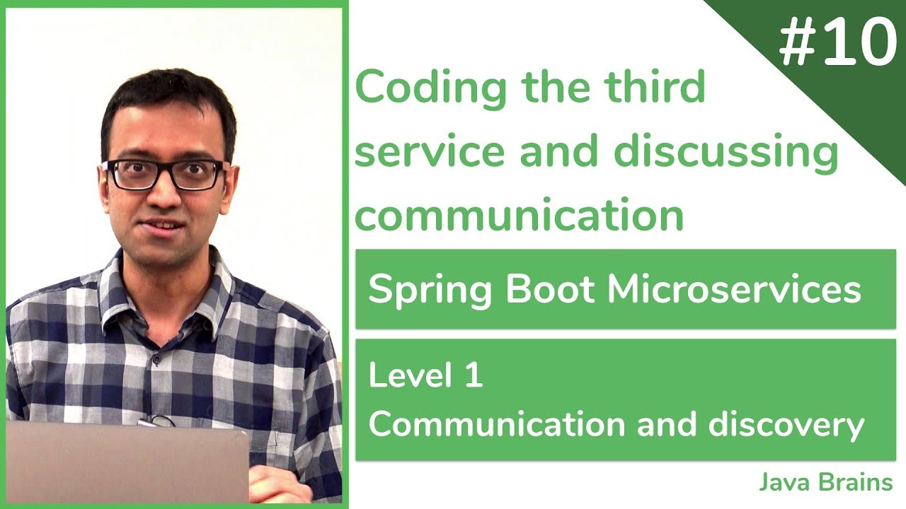10 Coding the third service and discussing communication - Spring Boot Microservices Level 1