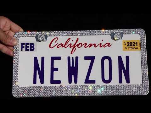 Newzon Bling License Plate Frame is Very Easy to Install.