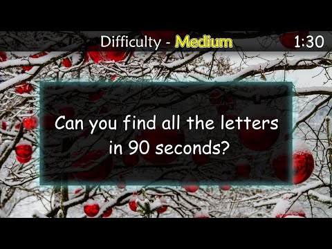 No.4 - Medium - Hidden Object - Word Puzzle