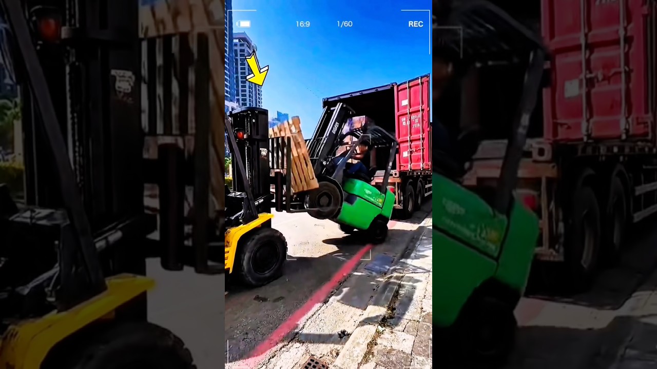 Bad Technique #forklift #shorts