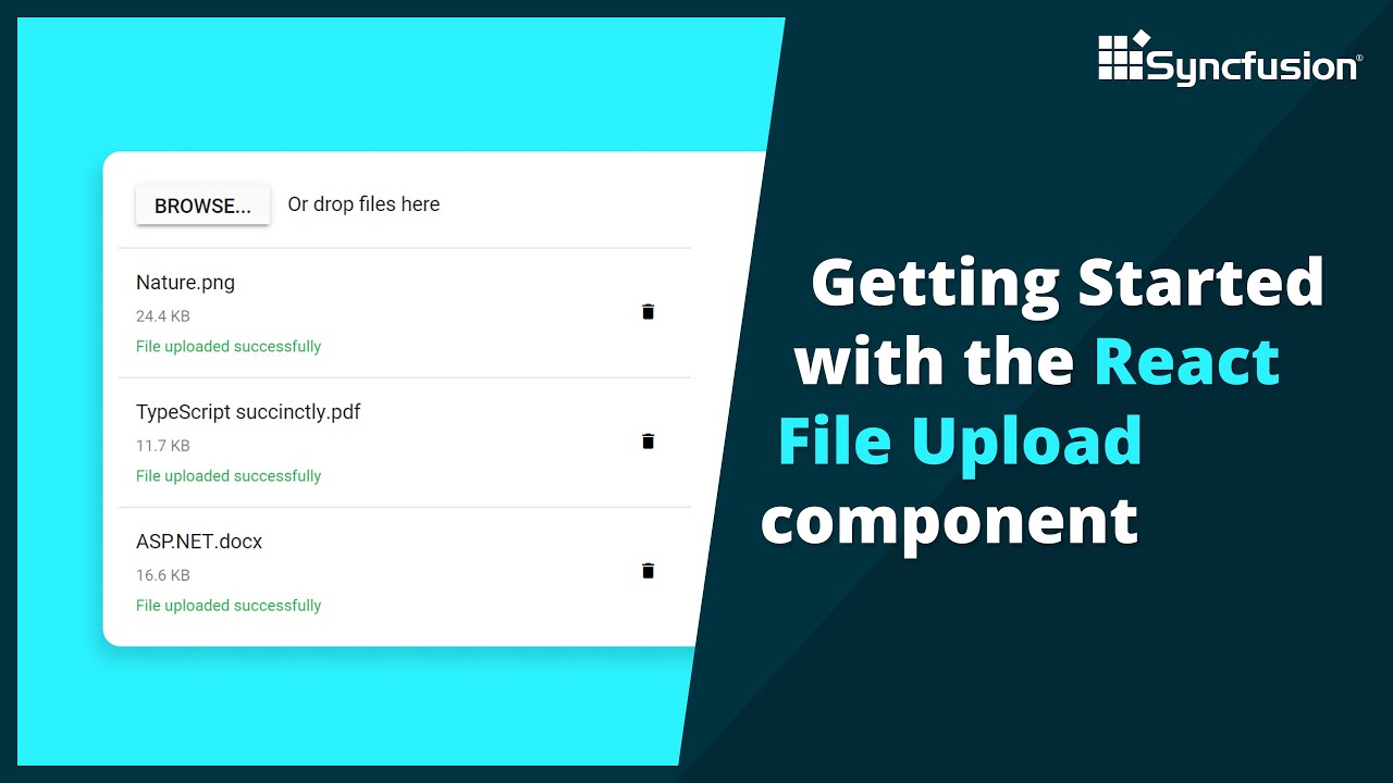 Getting Started with the React File Upload Component