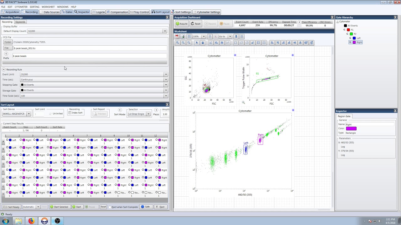 Influx Sort Layout Program