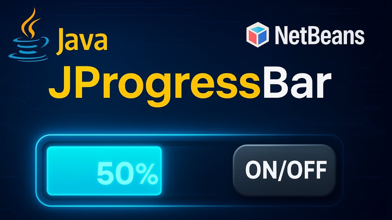 Java GUI: How to use JprogressBar in Java Swing | #9