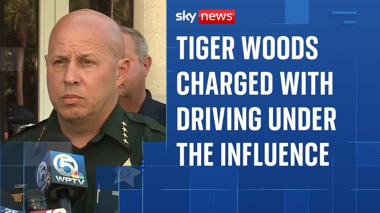 Tiger Woods arrested and charged with driving under influence after Florida crash