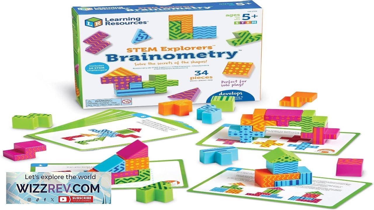 Learning Resources STEM Explorers Brainometry 34 Pieces Ages 5+ STEM Toys Review