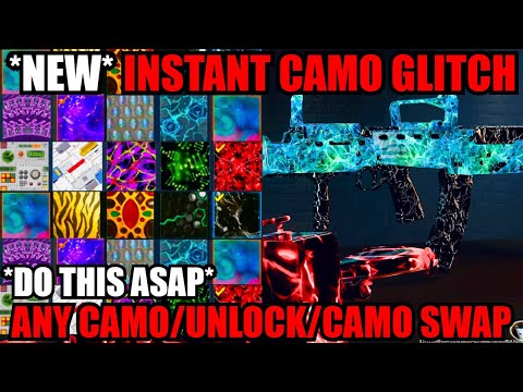 *NEW* INSTANT CAMO GLITCH! (5 SECONDS) ANY CAMO/CAMO SWAP! BO6 GLITCHES! BO6 ZOMBIES GLITCH!