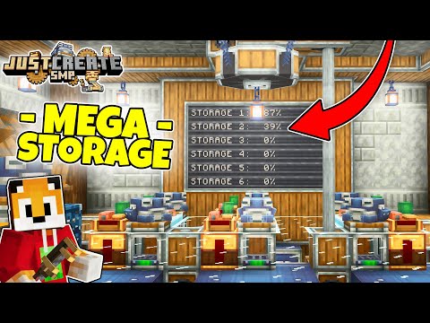 I built a HUGE STORAGE SYSTEM in Minecraft Create Mod