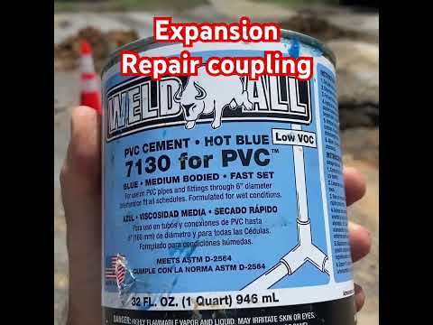 Expansion repair coupling on 3”waterline.#plumbing slip-fix