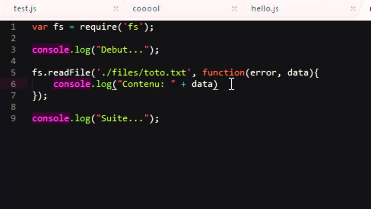 Node JS - 4 - ReadFile & ReadFileSync